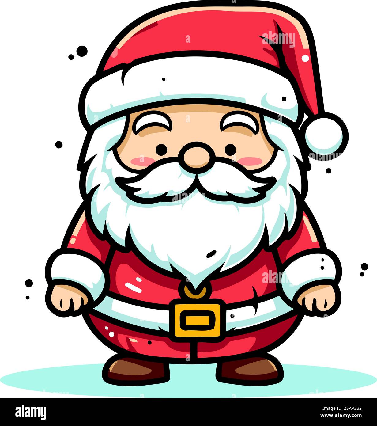 Santa Claus vector illustration. Cartoon Santa Claus character with ...
