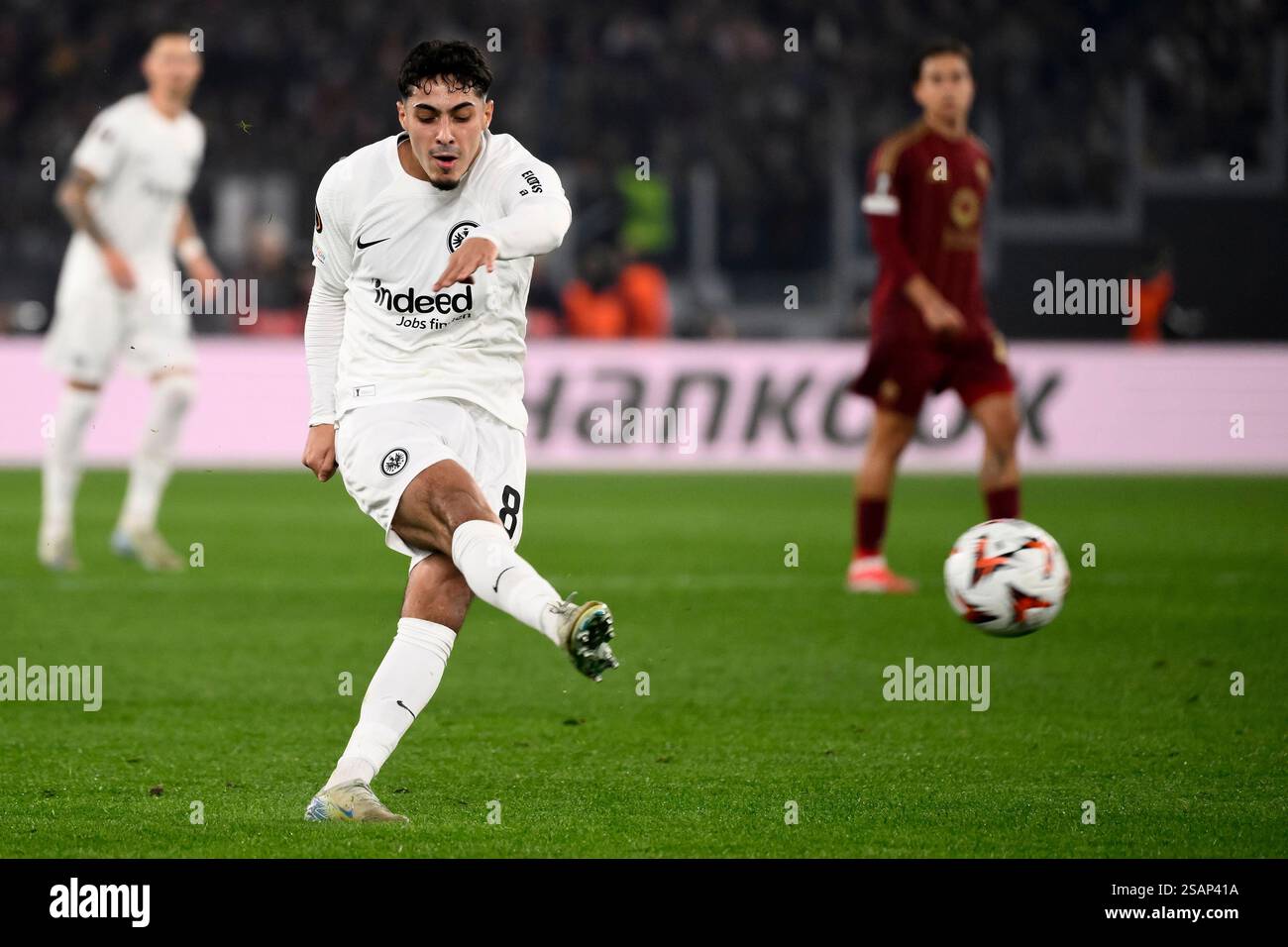 Rome, Italy. 30th Jan, 2025. Fares Chaibi of Eintracht Frankfurtin ...