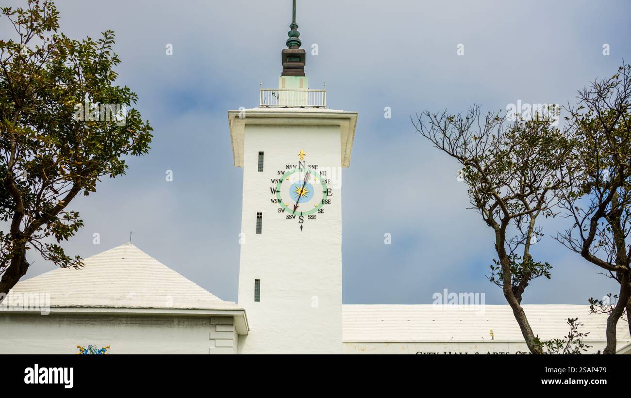 View of the downtown buildings from Hamilton, Bermuda Stock Photo - Alamy