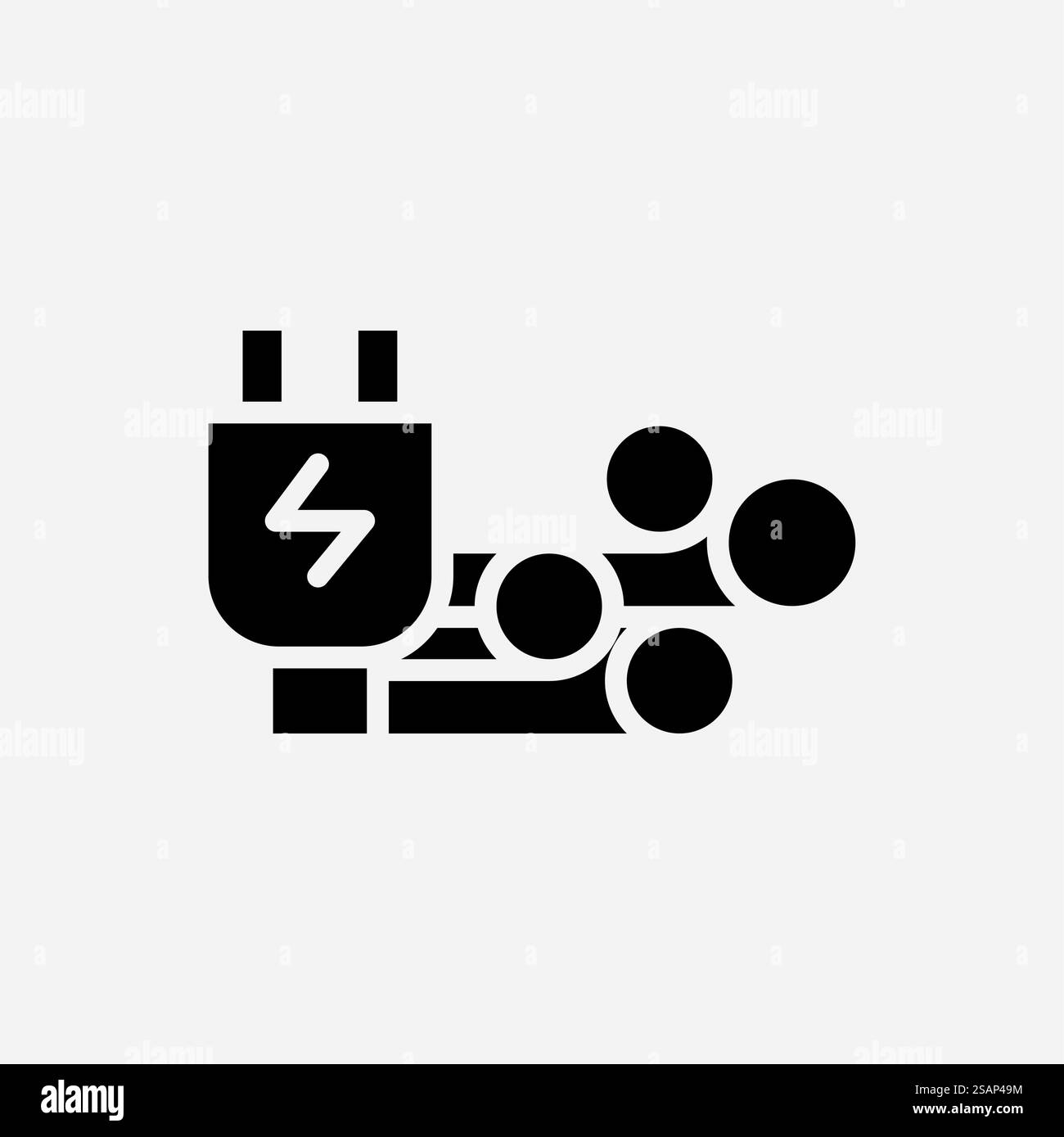 wind and charging icon Glyph, free energy, ecology, renewable and green energy concept. Black ...