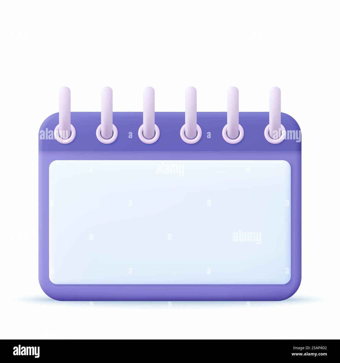 3d Calendar assignment icon. Planning concept. 3d rendering. Vector ...