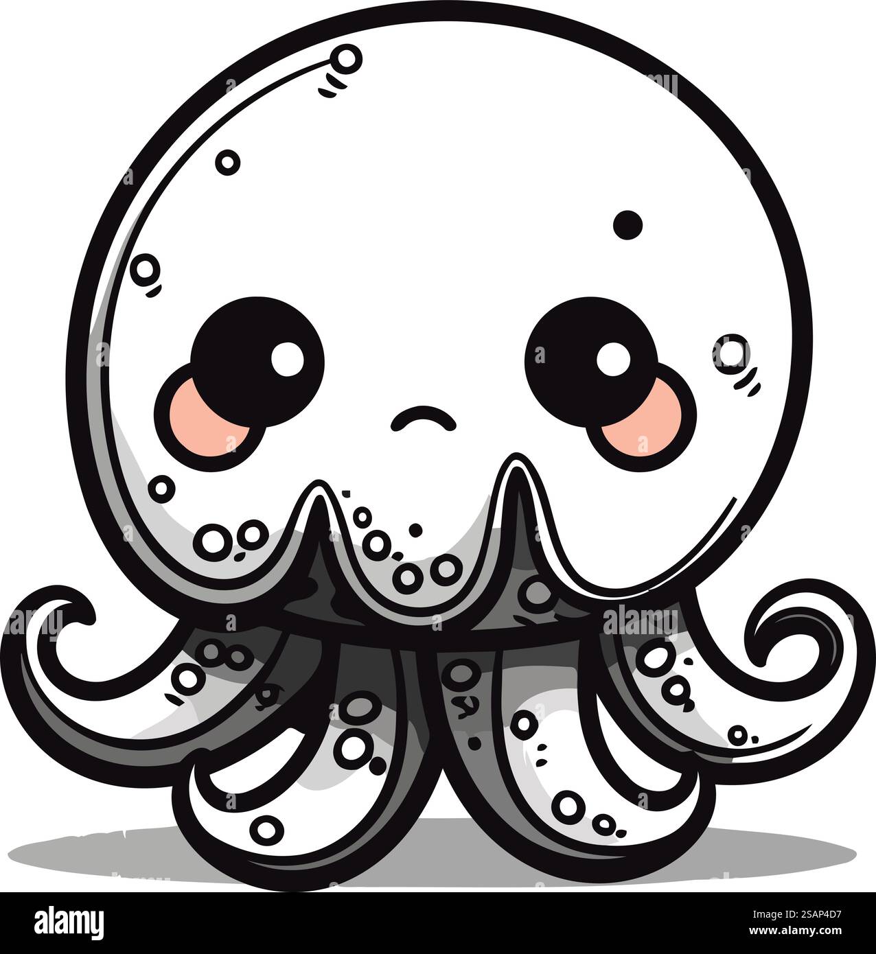 Cute Octopus Cartoon Mascot Character Vector Illustration Stock Vector ...