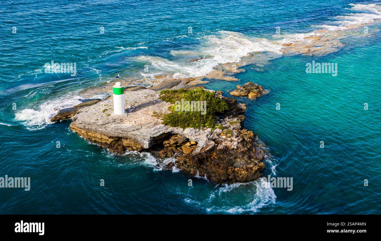 View from cruise ship approaching the port of Hamilton, Bermuda Stock ...