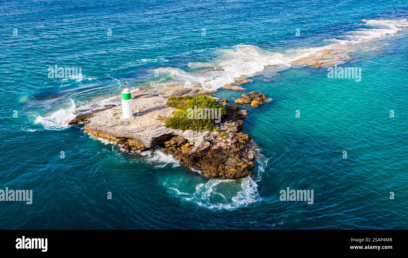 View from cruise ship approaching the port of Hamilton, Bermuda Stock ...