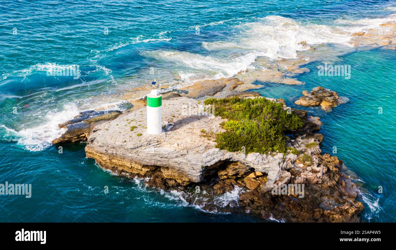 View from cruise ship approaching the port of Hamilton, Bermuda Stock ...
