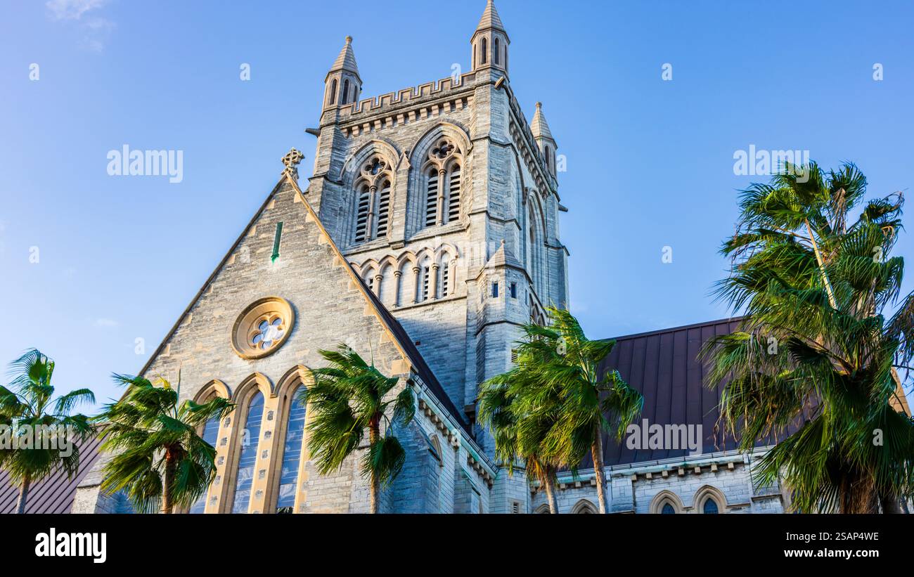 View of the downtown buildings from Hamilton, Bermuda Stock Photo - Alamy