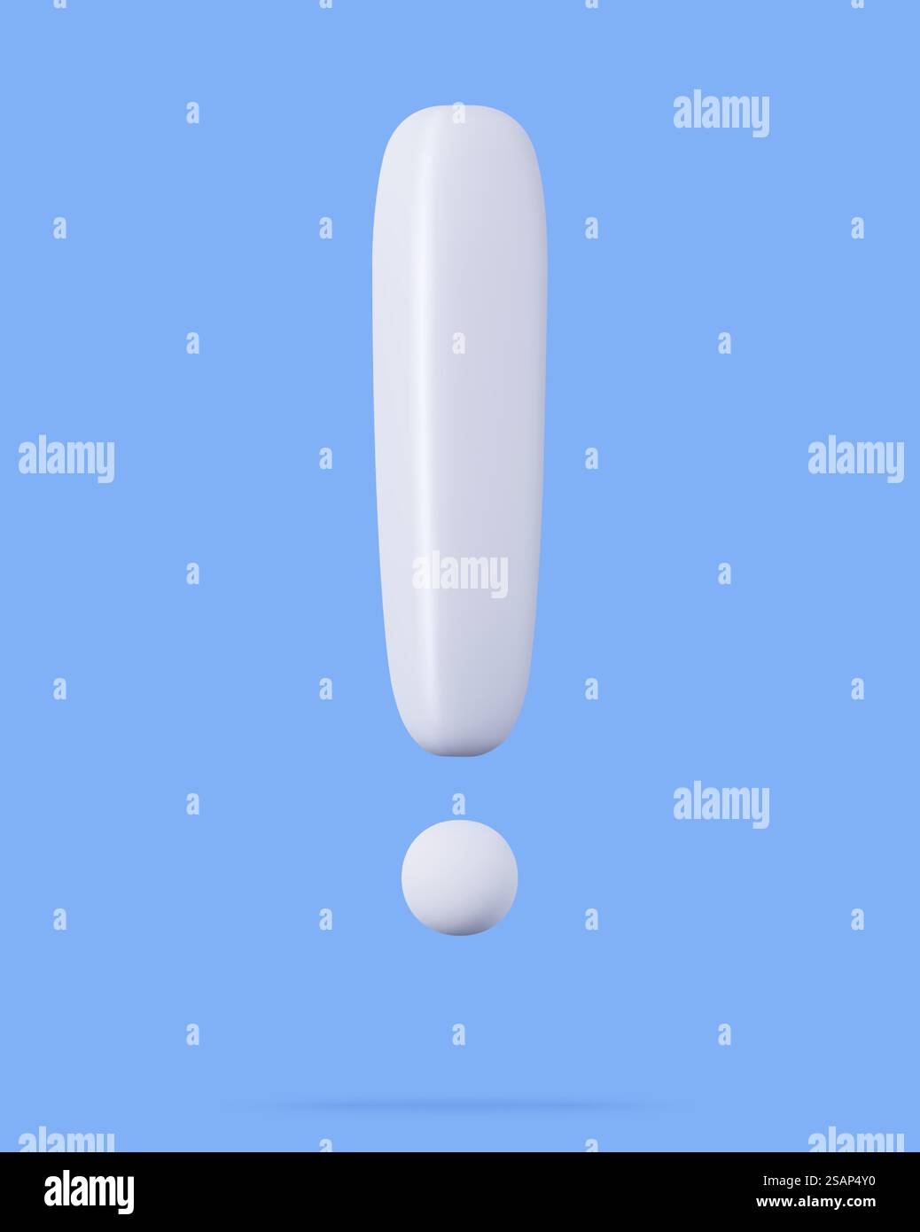 3D warning sign. exclamation mark. 3d rendering. Vector illustration ...