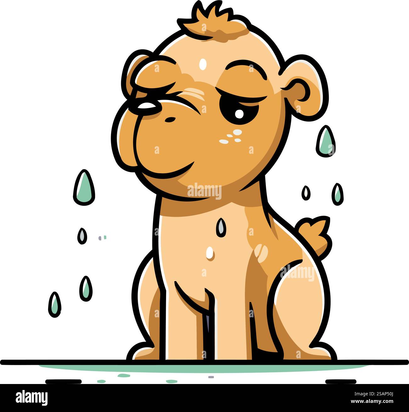 Rain shower on white Stock Vector Images - Alamy