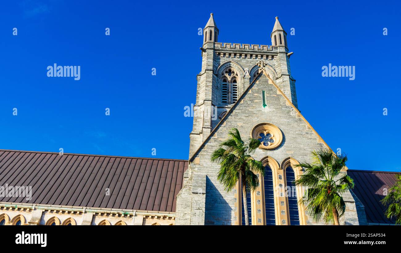 View of the downtown buildings from Hamilton, Bermuda Stock Photo - Alamy