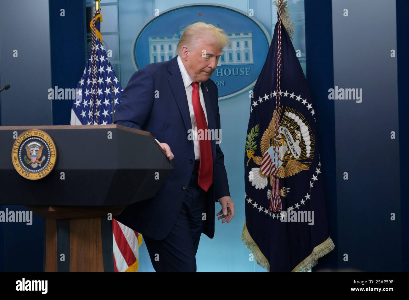 Washington, United States. 30th Jan, 2025. US President Donald Trump ...