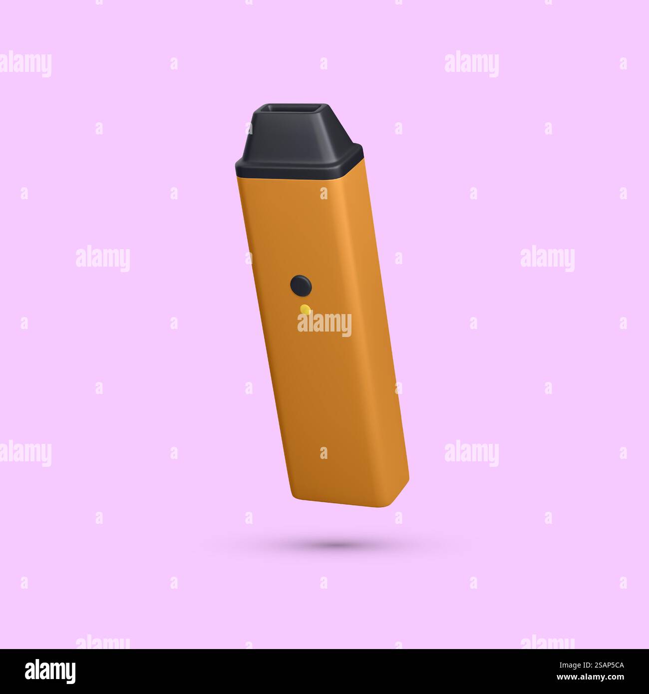 3d realistic disposable electronic cigarette isolated on light ...