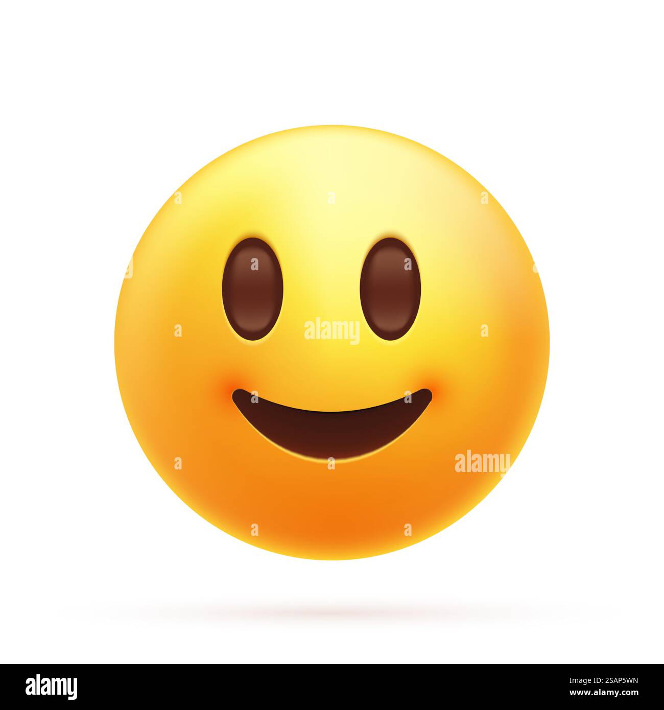 3d smile emoji icon friendly emoticon hi-res stock photography and ...