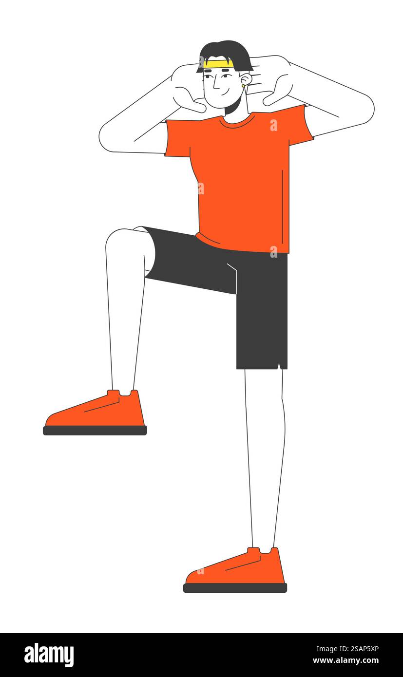 Warm up stretching Stock Vector Images - Alamy