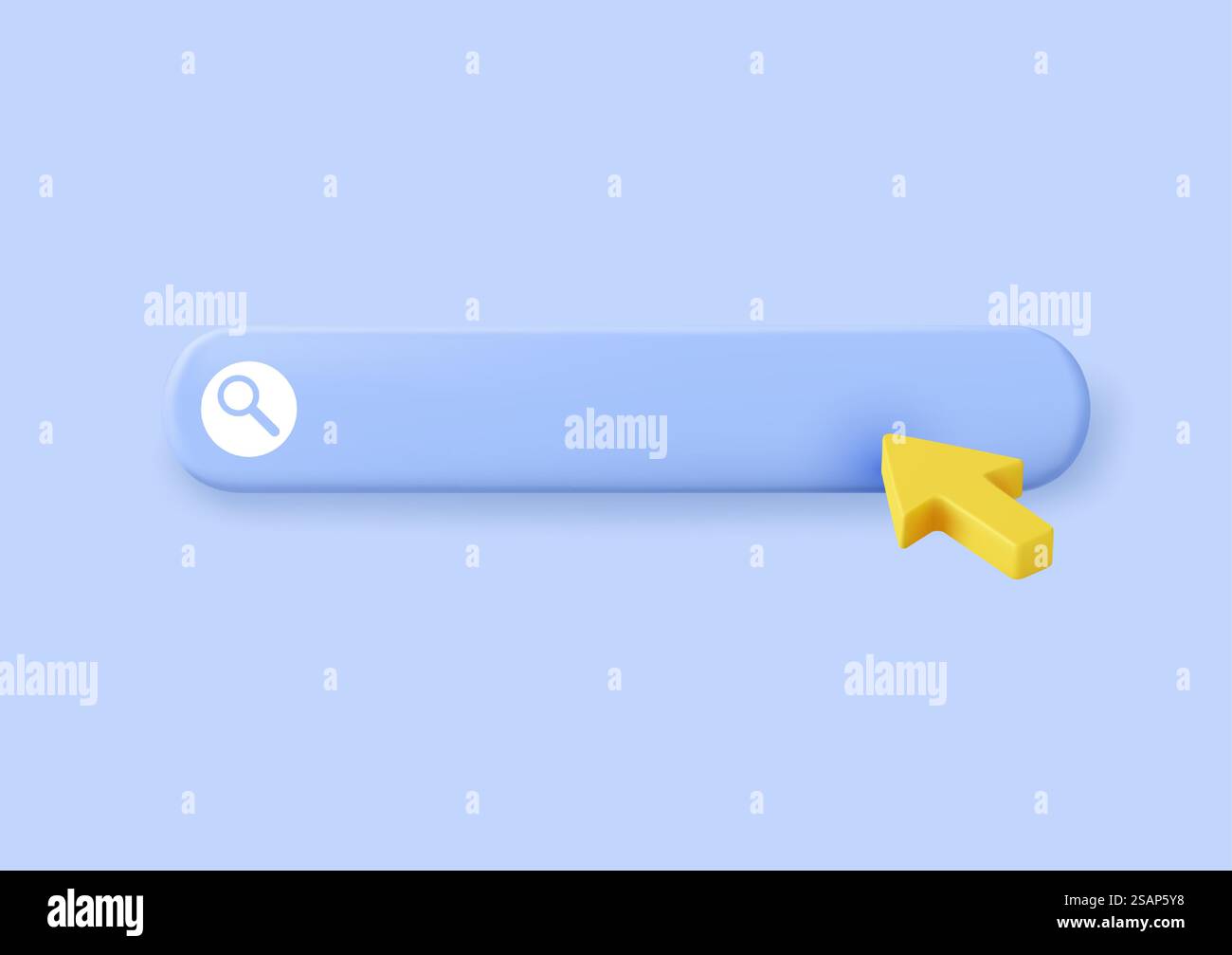 3d Search bar template for website. Navigation search for browser. 3d ...