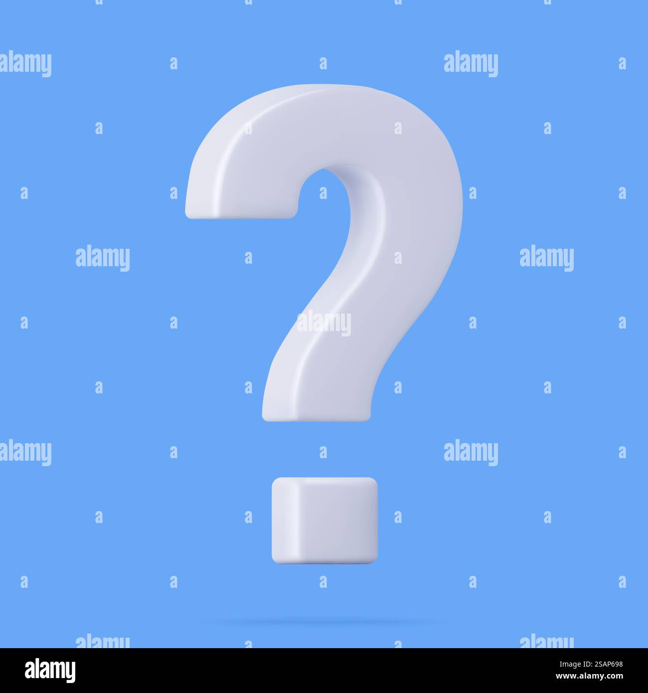 3d question mark. 3d rendering. Vector illustration. 3d question mark ...