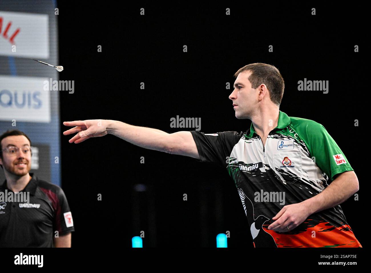 Arena MK, Milton Keynes, UK. 30th Jan, 2025. 2025 PDC Winmau Darts Masters Day 1; William ...