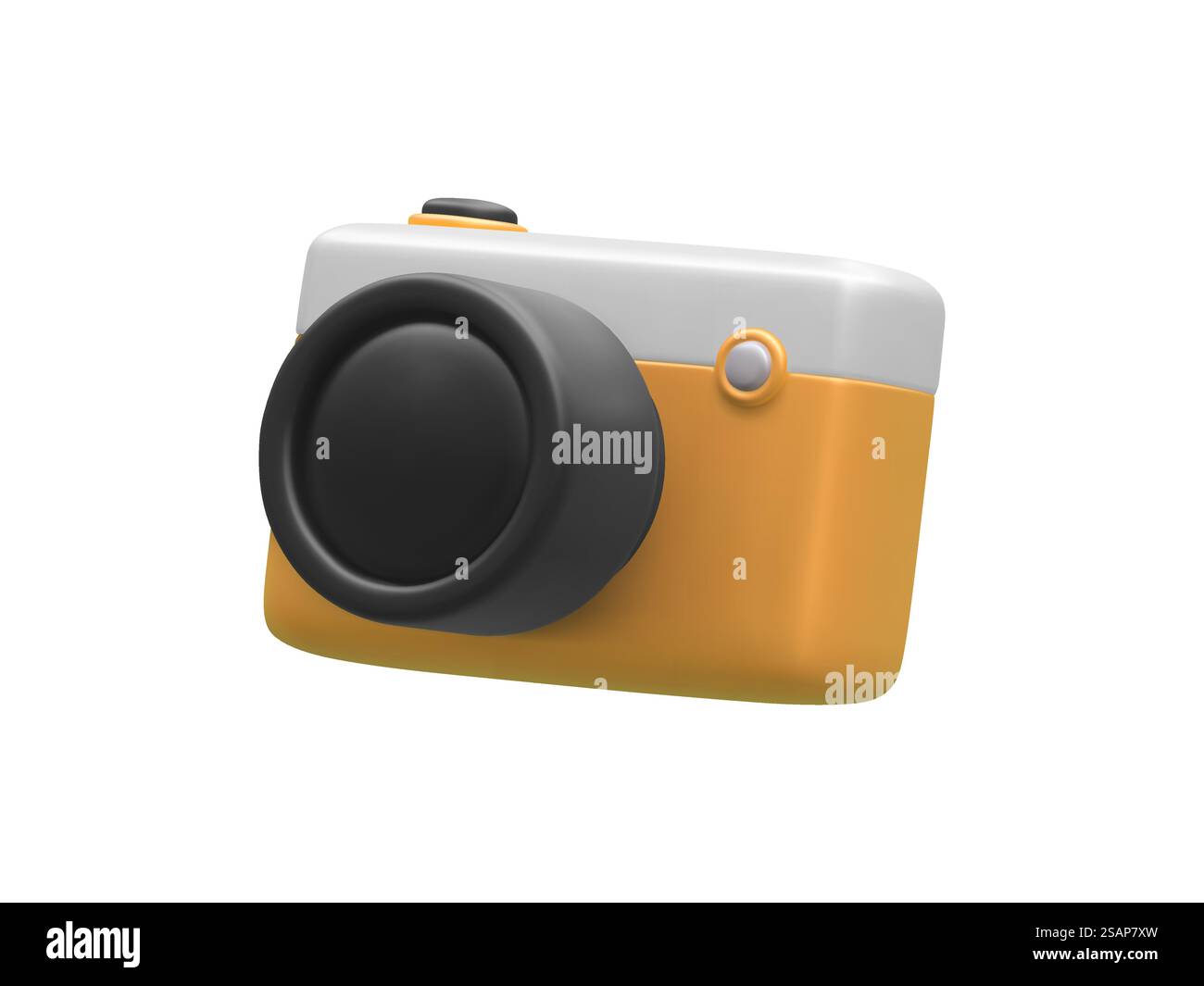 3d realistic camera isolated on white background. Vector illustration ...