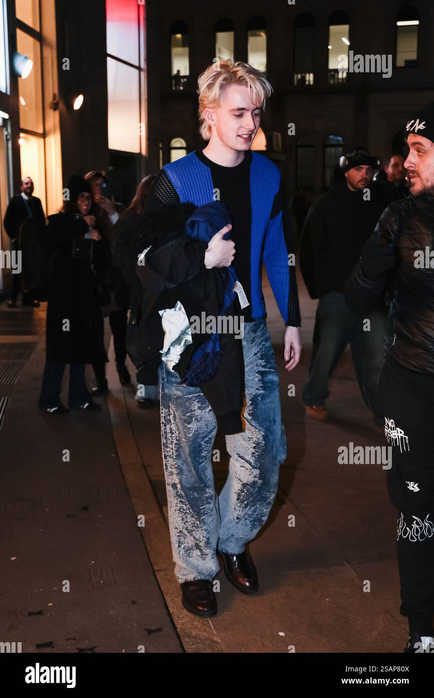 Milan, Italy. 29th Jan, 2025. Milan, Celebrity Sightings - Inhaler ...