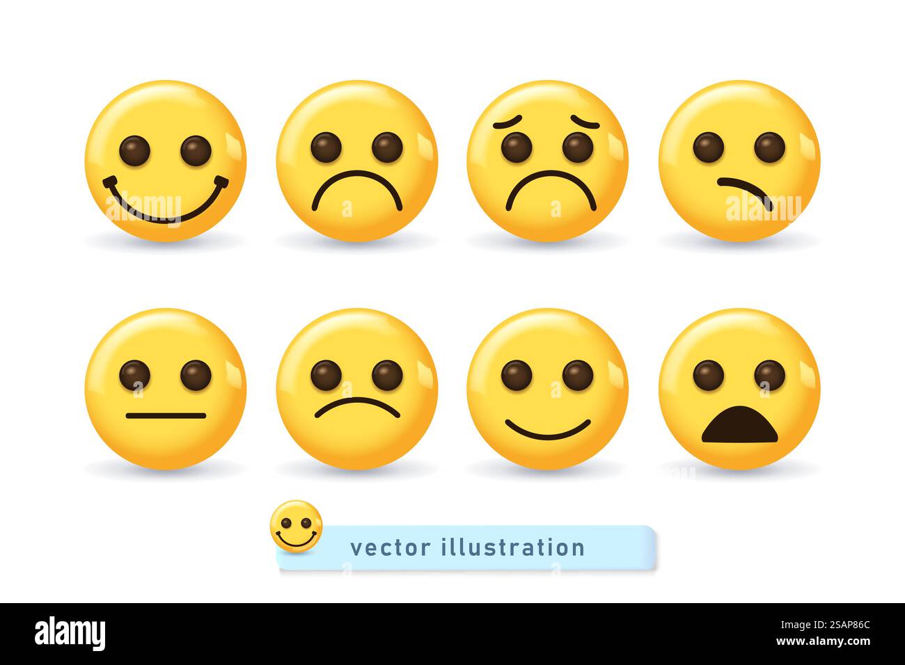 Icons smiley emotion faces vector hi-res stock photography and images ...