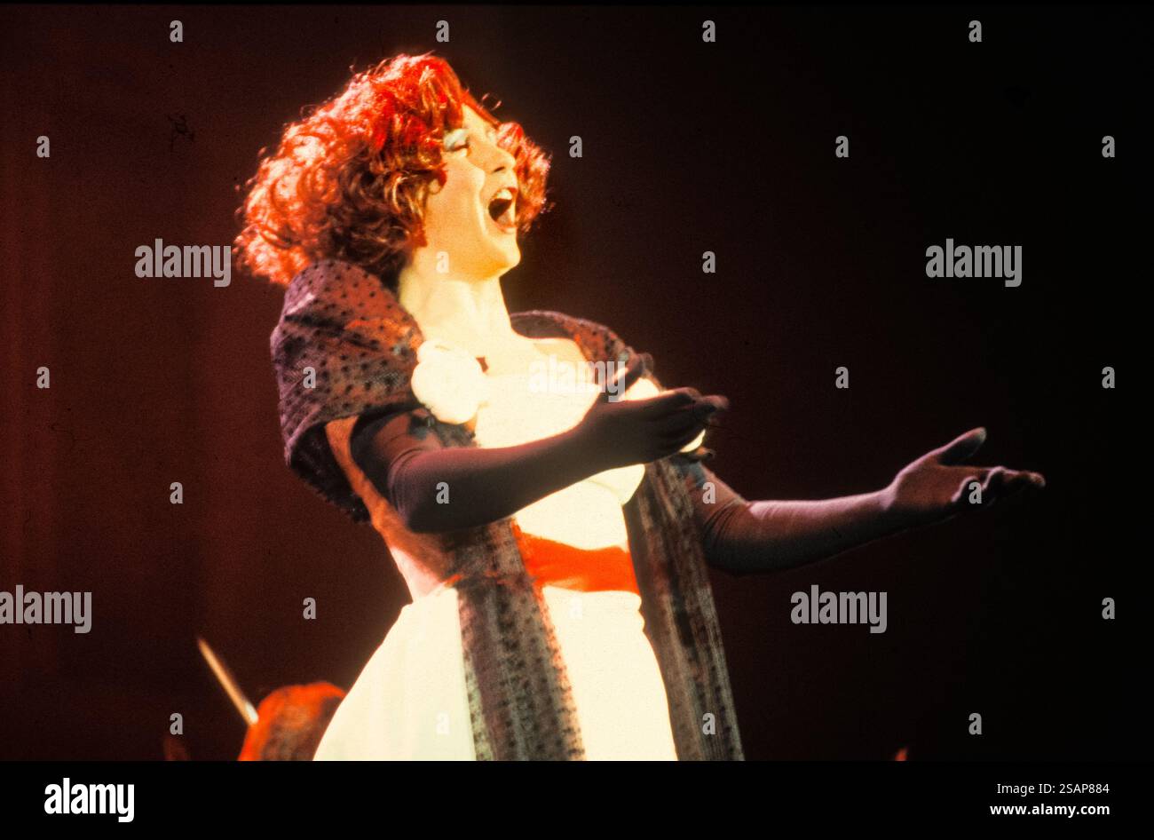 Opera singer Lesley Garrett singing live at Cardiff International Arena ...