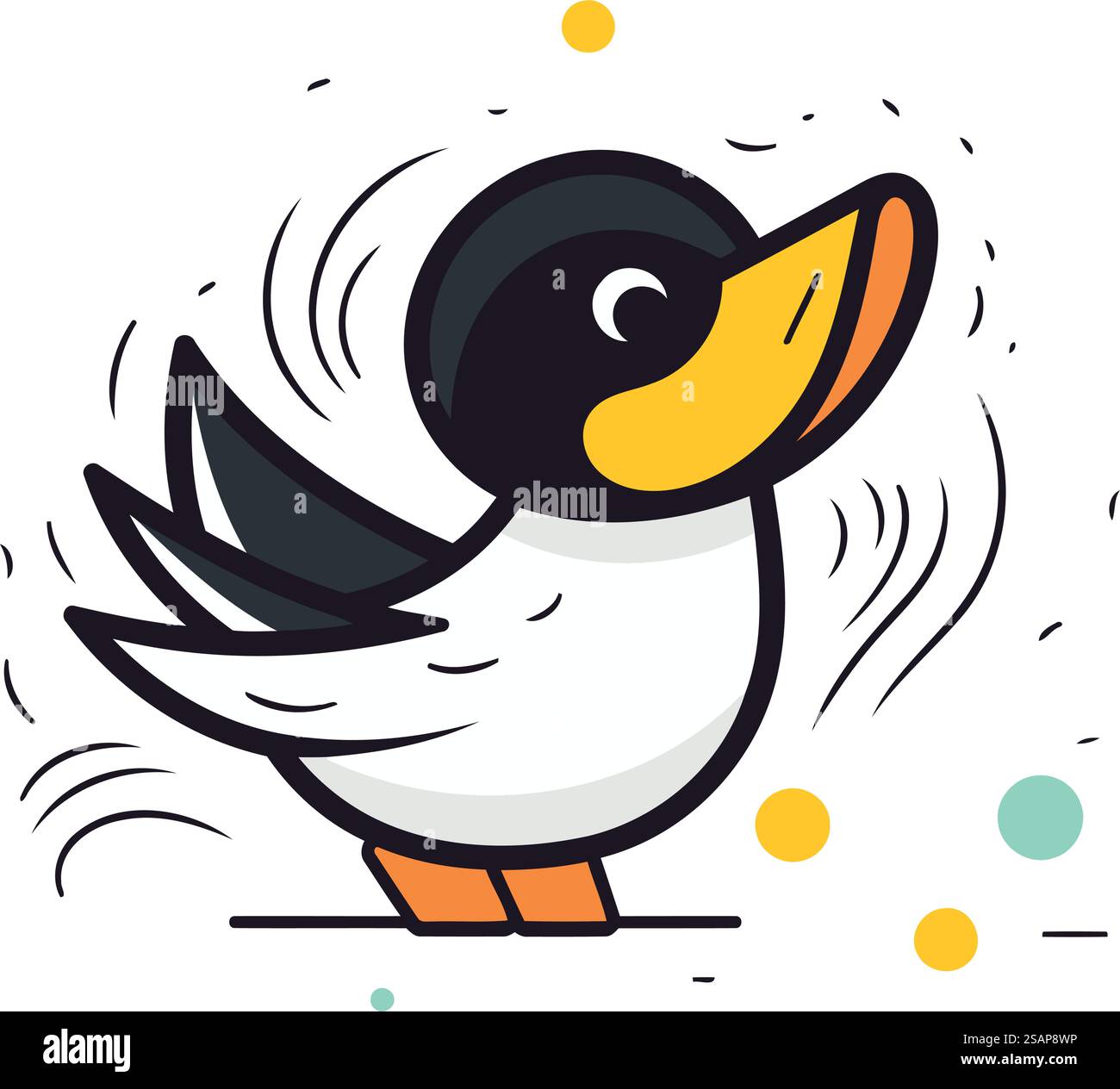 Duck line art hi-res stock photography and images - Alamy