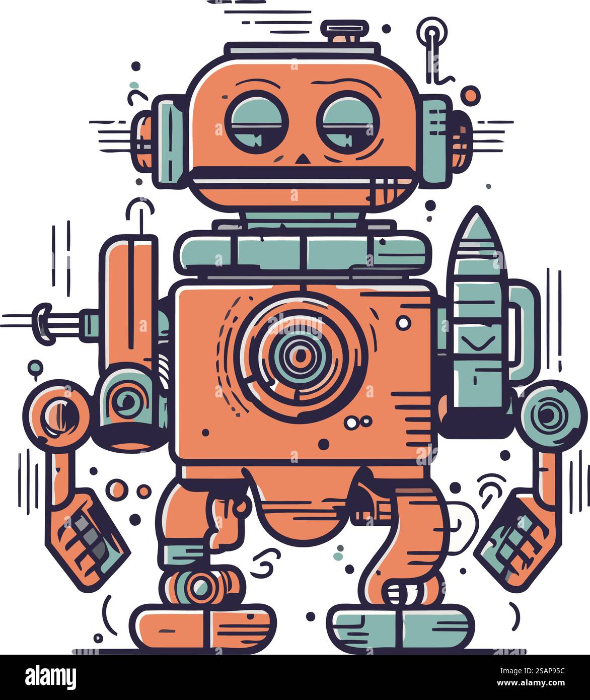 Retro art vector hi-res stock photography and images - Alamy