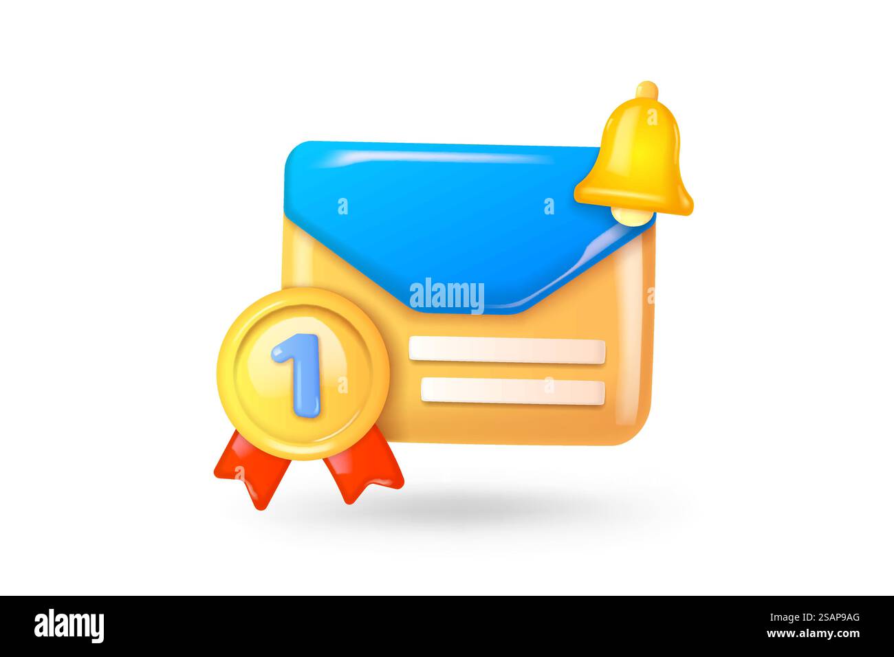 3d mail envelope icon set , new messag. 3d realistic vector Stock ...