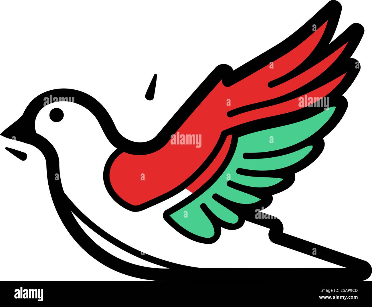 Vector illustration simple feather hi-res stock photography and images ...