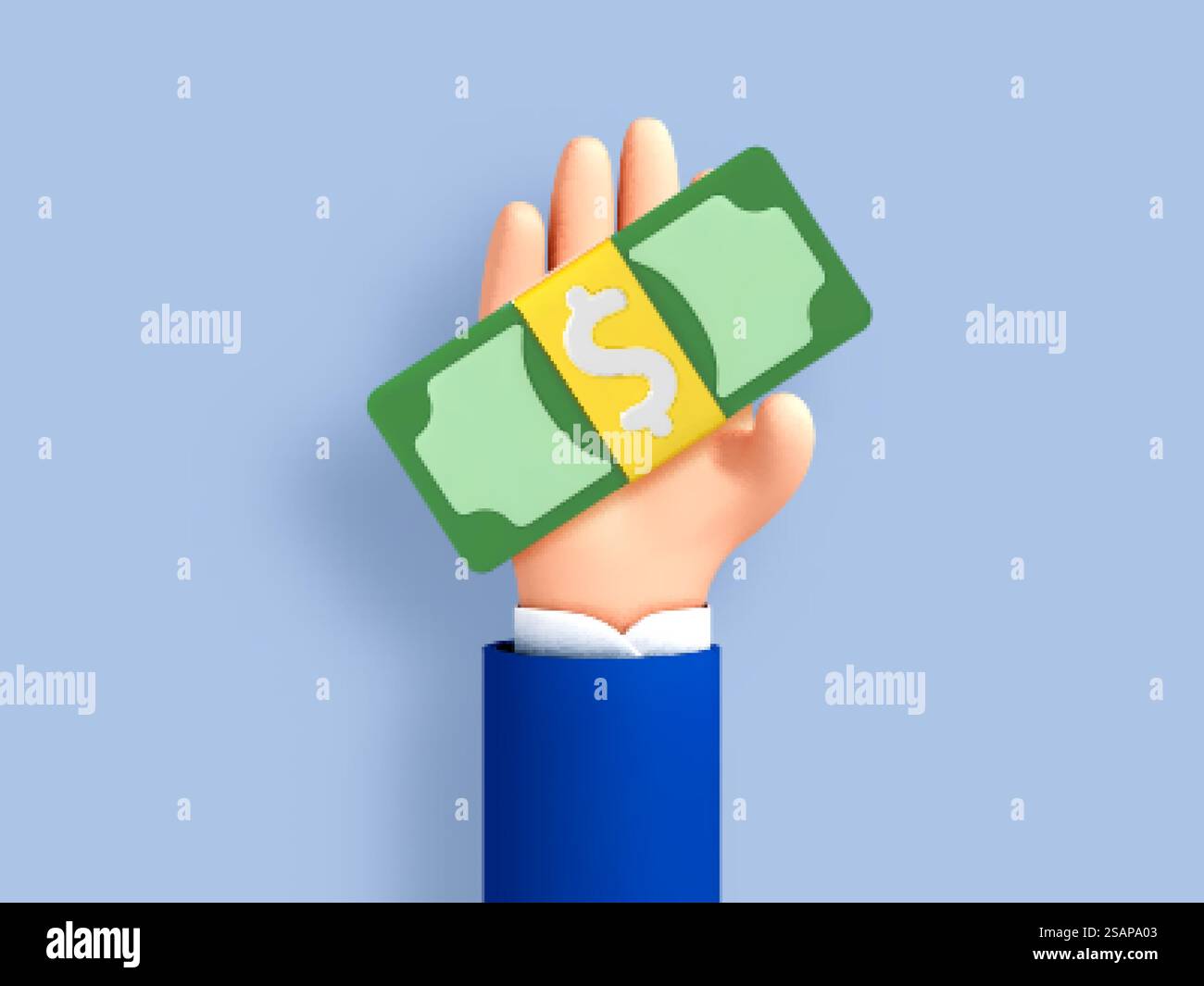 Holding bill cartoon character Stock Vector Images - Alamy