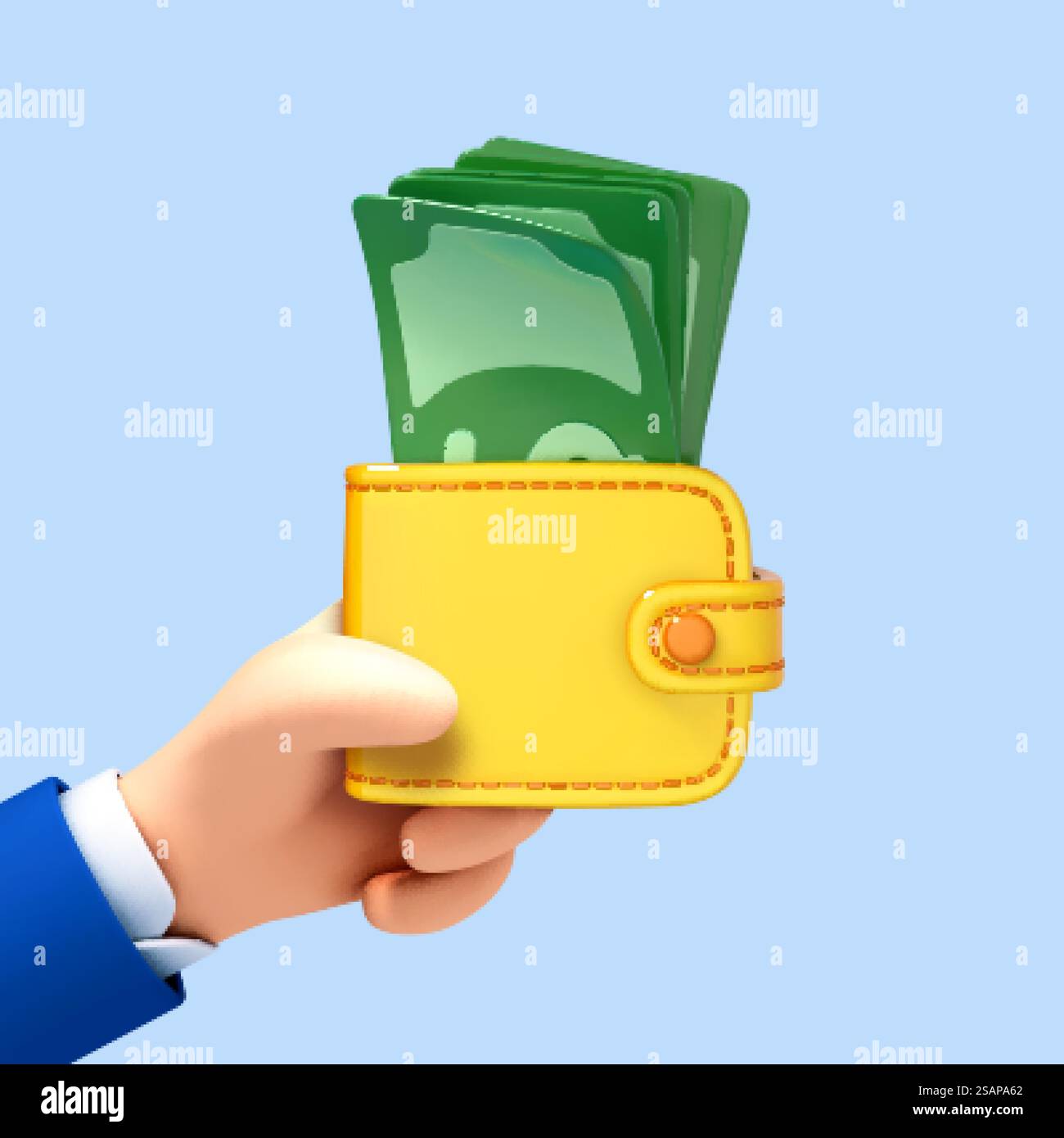 Man shopping holding purse Stock Vector Images - Alamy
