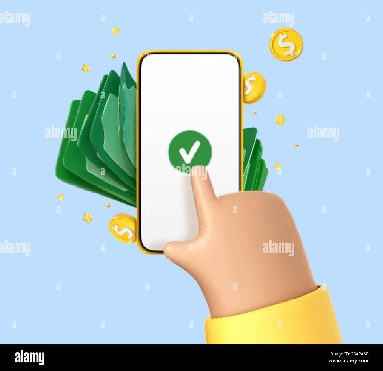 Bills touching Stock Vector Images - Alamy