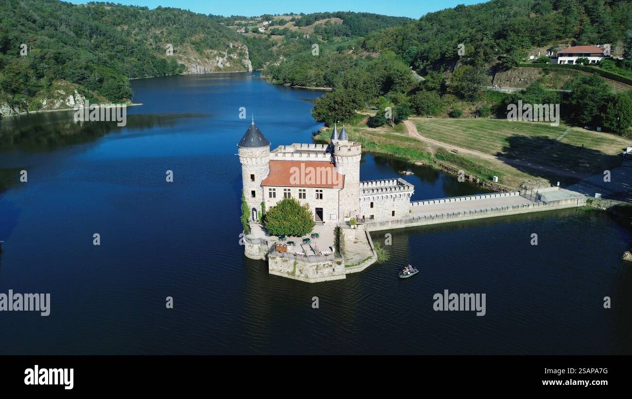 Drone photo roche castle hi-res stock photography and images - Alamy