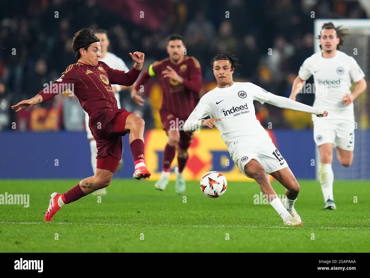Rom, Italy. 30th Jan, 2025. Soccer: Europa League, AS Roma - Eintracht ...