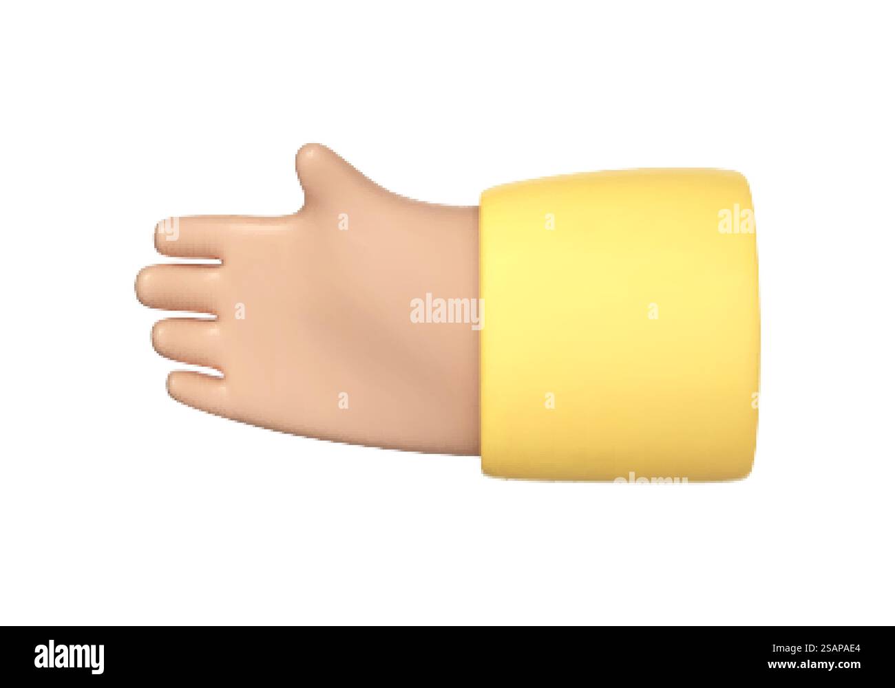 Cartoon open hand symbol hi-res stock photography and images - Alamy