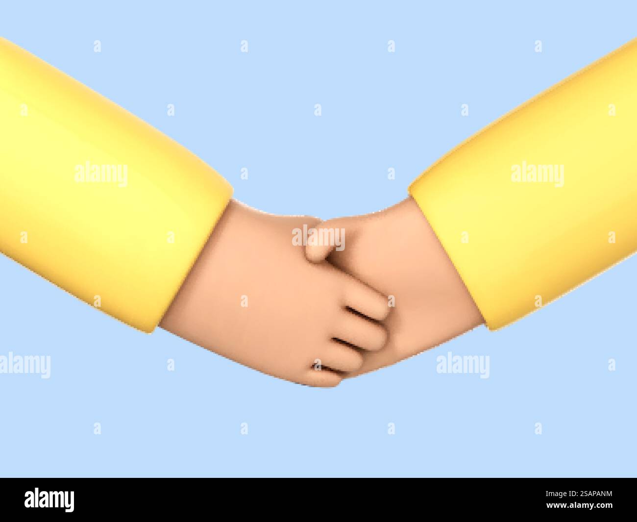 Blue sign handshake symbol icon Stock Vector Images - Alamy