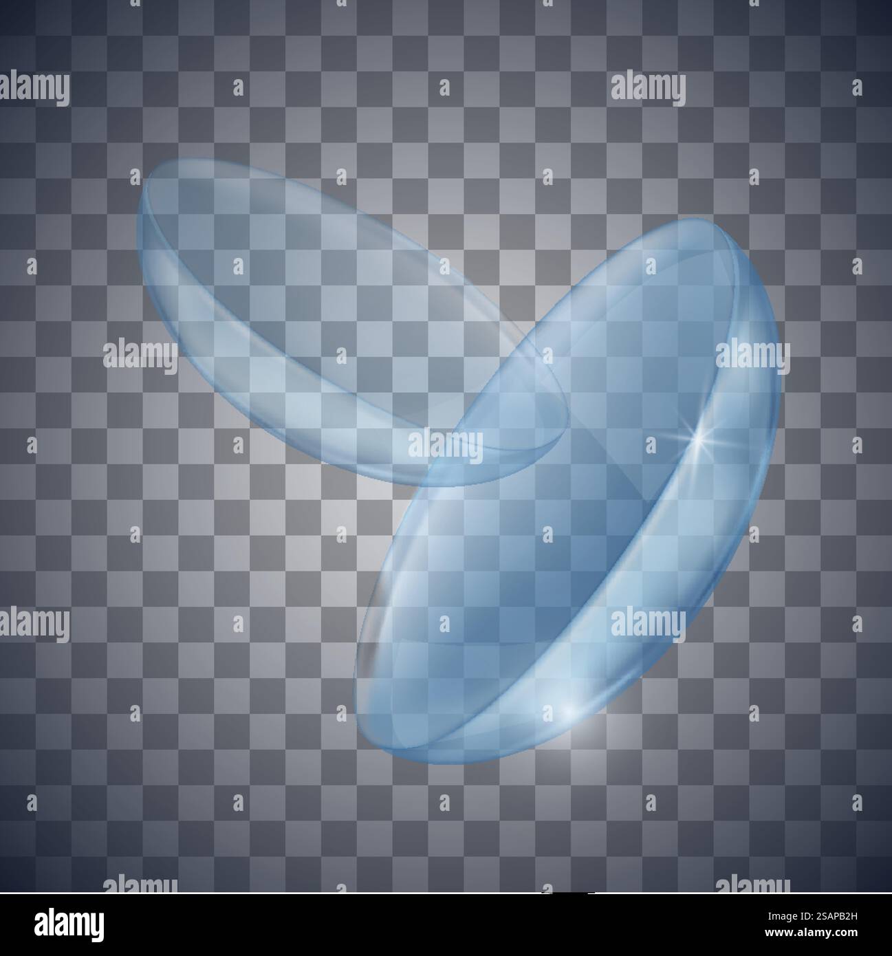 Isolated realistic eye contacts lenses on the transparent background ...
