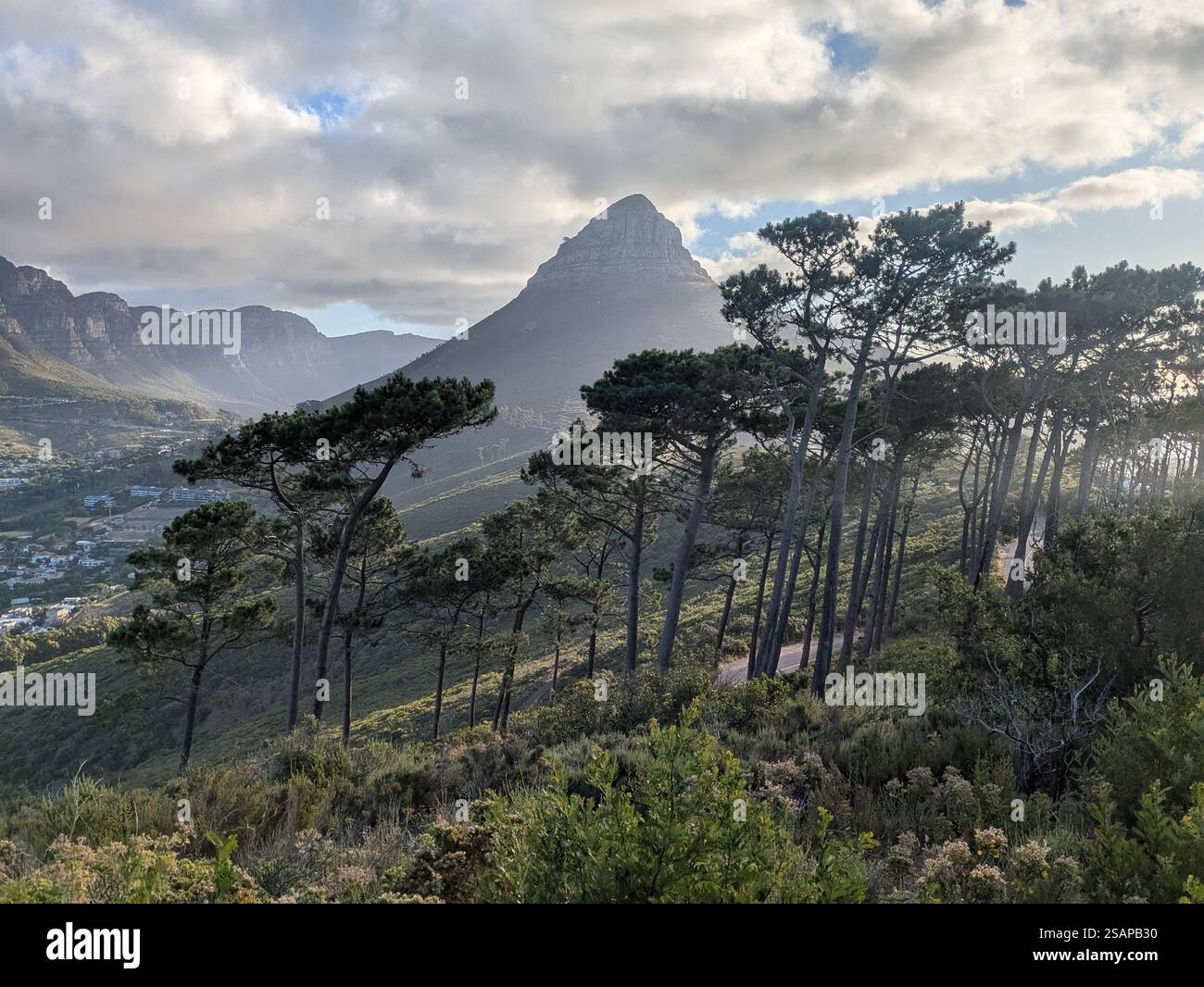 Sunset view of Lions Head Peak from Signal Hill Stock Photo - Alamy