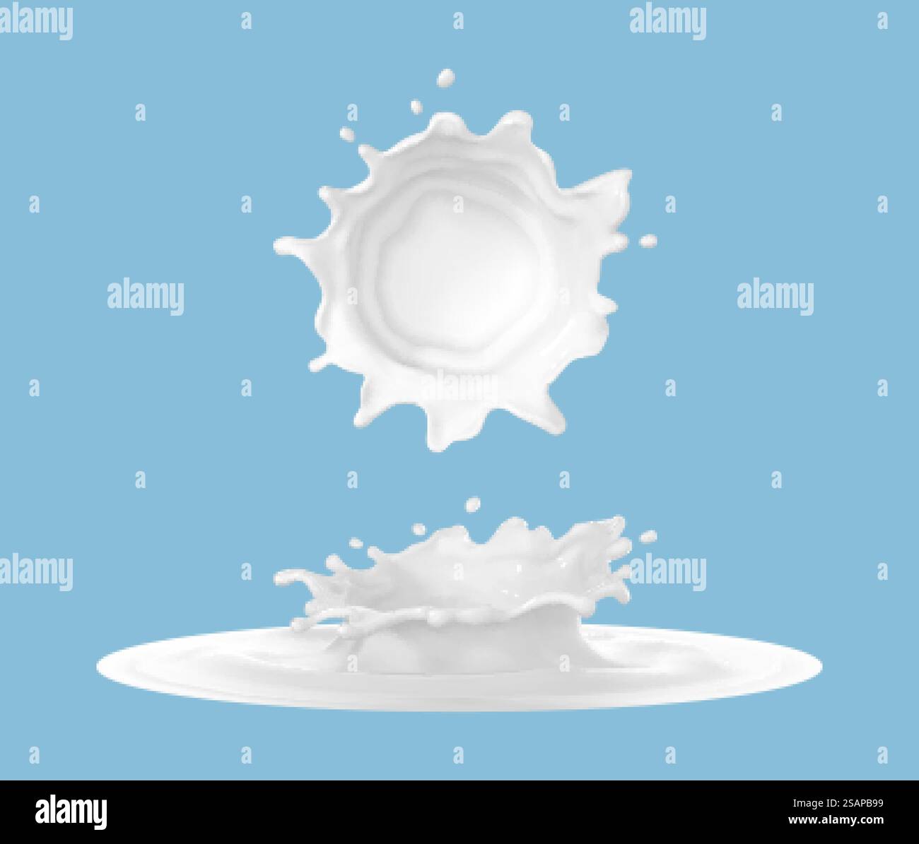 Top view dairy product Stock Vector Images - Alamy