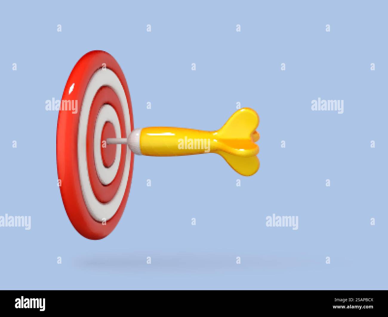 Dart arrow hit the center of target. Business finance target, goal of success, target ...