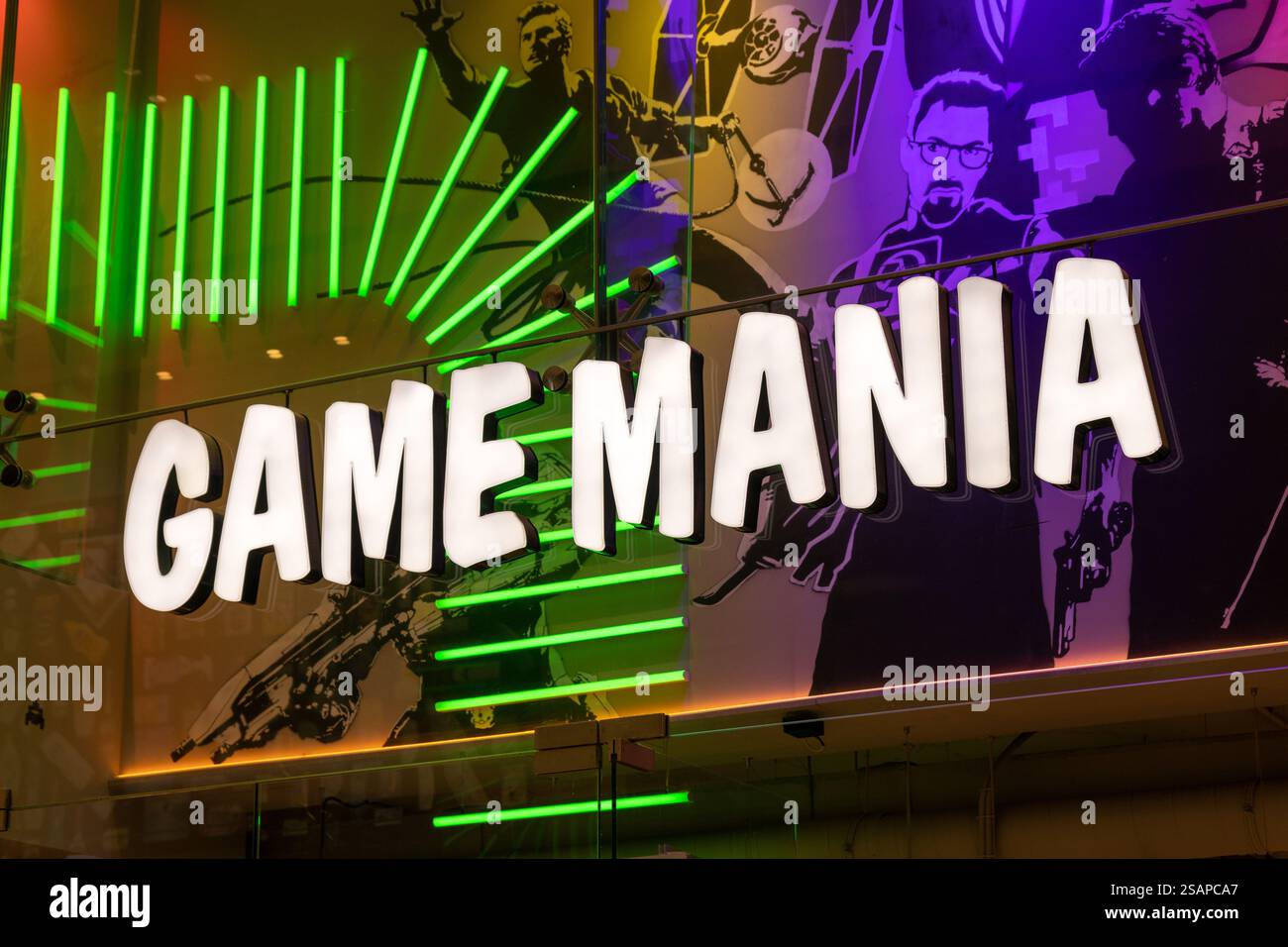 Game Mania shop logo, a Dutch store where you can buy video games Stock ...