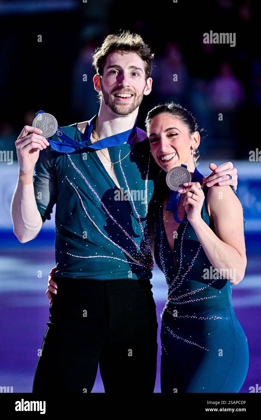 Pairs Awards, Sara CONTI & Niccolo MACII (ITA) second place, during ...