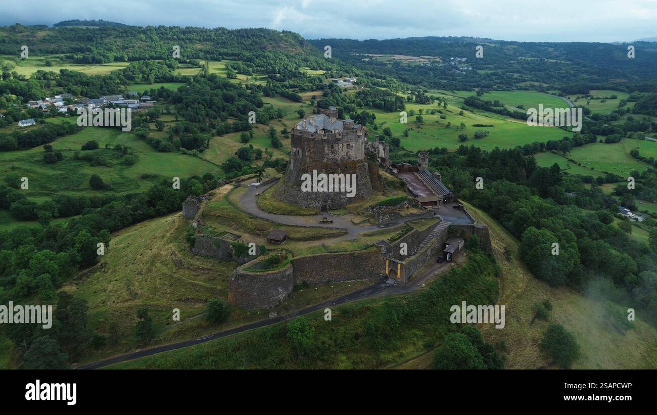 Drone photo chateau de murol hi-res stock photography and images - Alamy