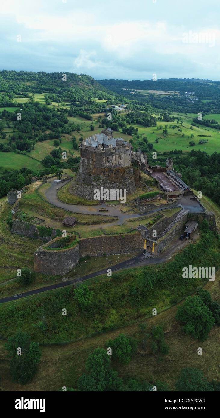 Drone photo chateau de murol hi-res stock photography and images - Alamy