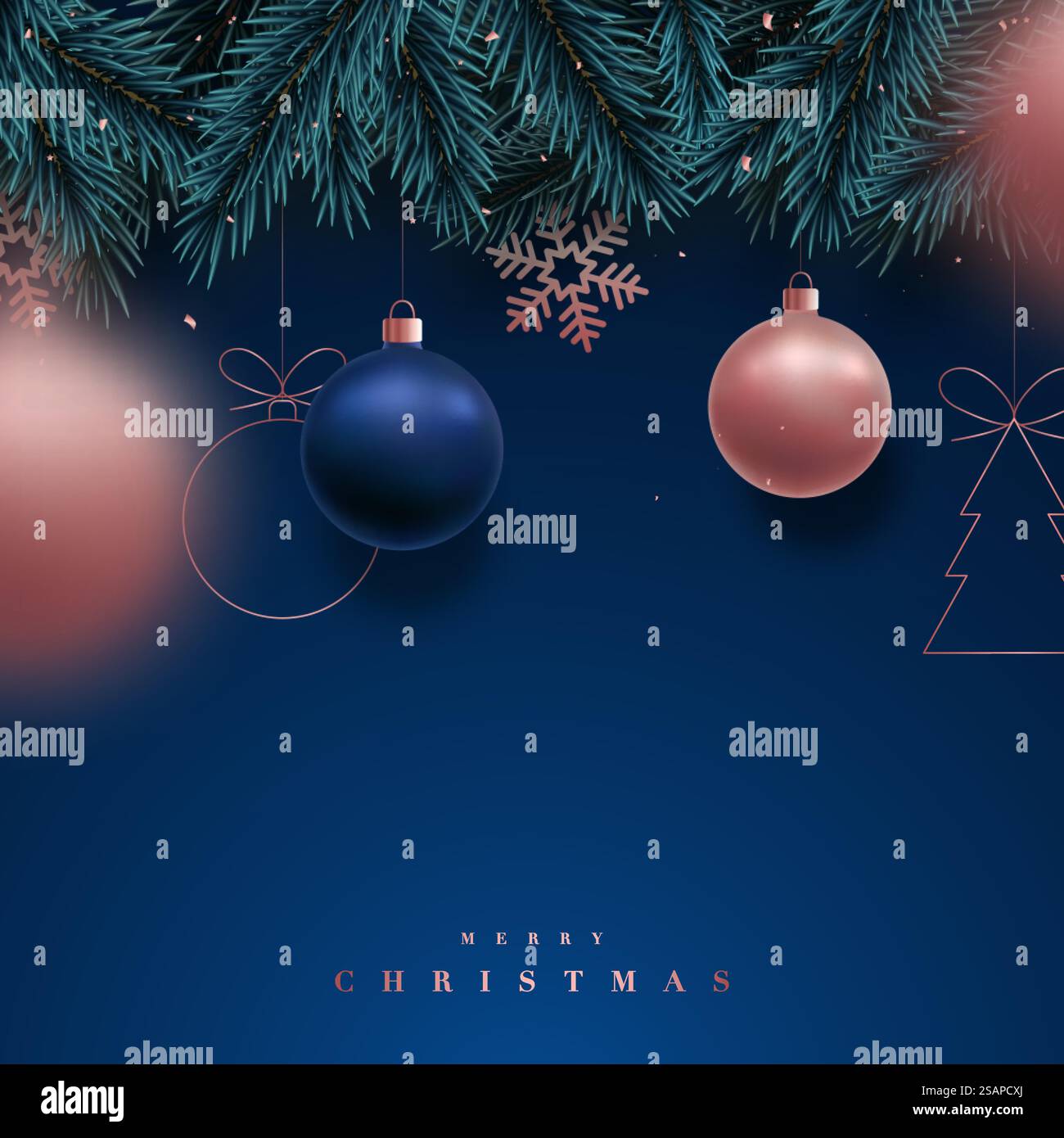 Rose gold ball balls hi-res stock photography and images - Alamy