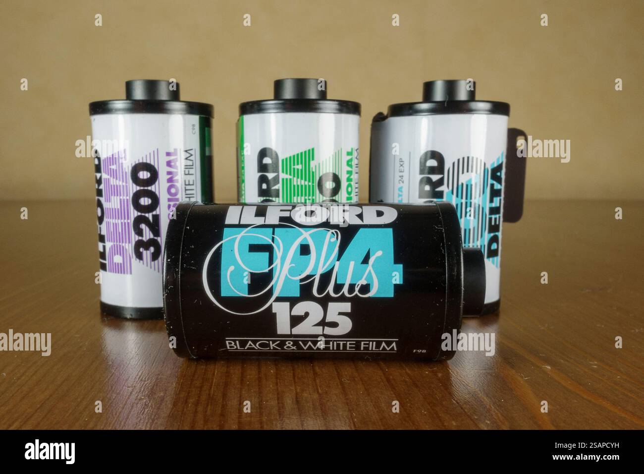 Rolls of Ilford black and white 35mm film including Ilford FP4 Plus 125 ...