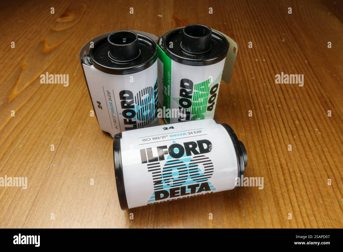 Rolls of Ilford black and white 35mm film including Ilford Delta 100 ...