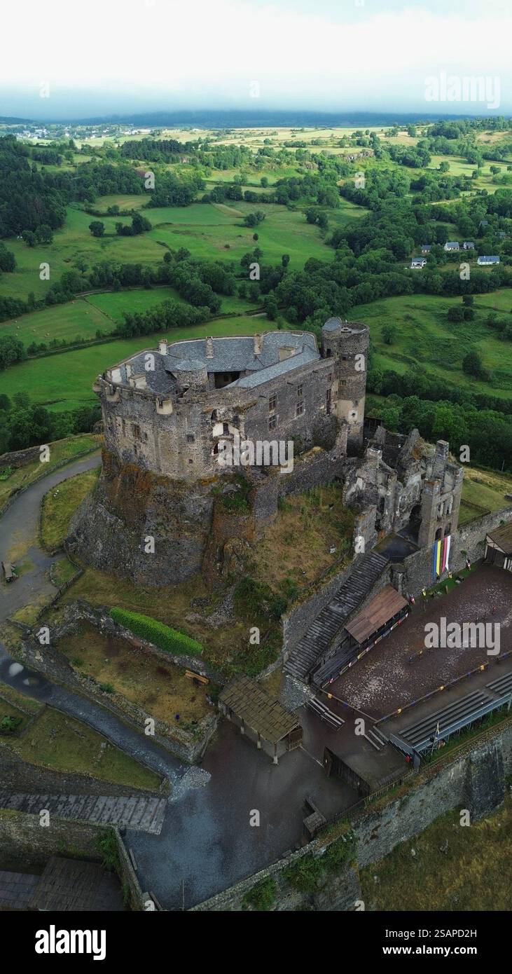 Drone photo chateau de murol hi-res stock photography and images - Alamy
