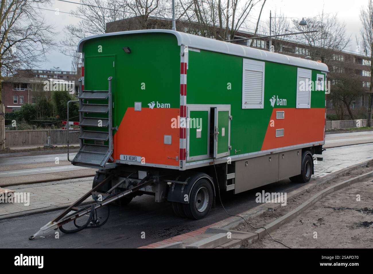 BAM Company Trailer At Amsterdam The Netherlands 30-1-2025 Stock Photo ...