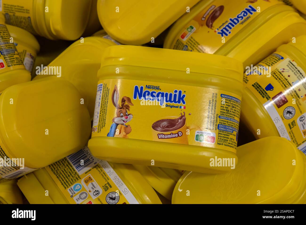 Shrinkflation By Nestle Nesquik Chocolate Milk Powder At Amsterdam The ...
