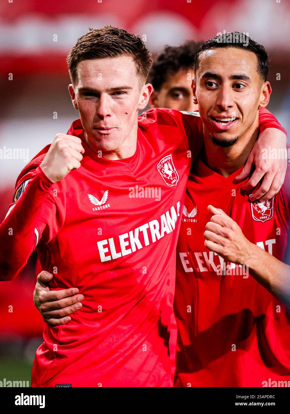 ENSCHEDE, NETHERLANDS - JANUARY 30: Daan Rots of FC Twente celebrates ...